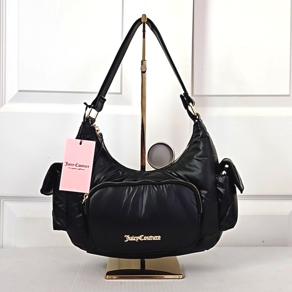 Juicy Couture | Bags | Nwt Juicy Couture Liquorice Timeless Shoulder Puffer Bag | Poshmark